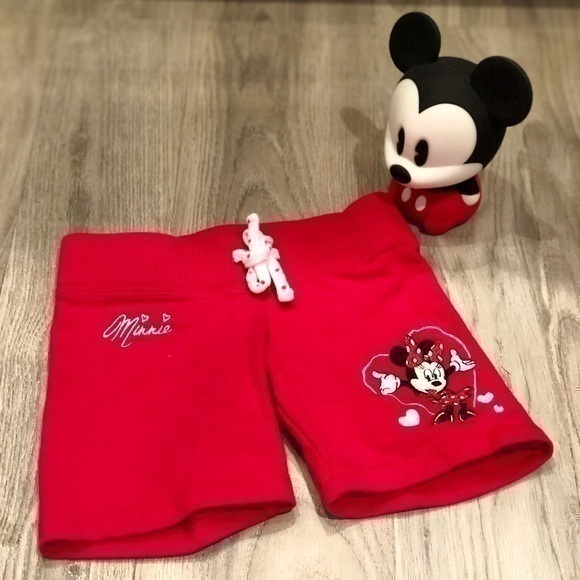 Disney | Bottoms | Disney Parks Authentic Minnie Shorts Jogger Style ...